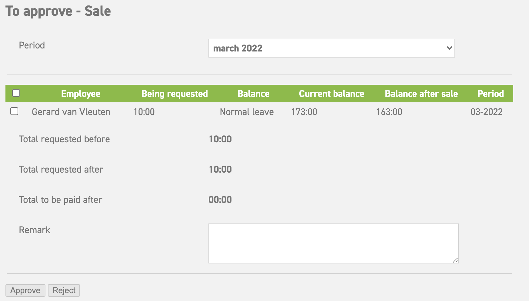 Assess sell leave requests – Leavedays Support